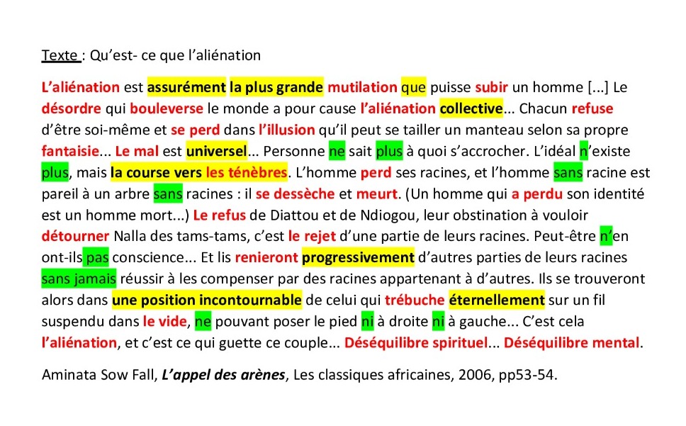 COMPRENDRE LE TEXTE - Fémicriture